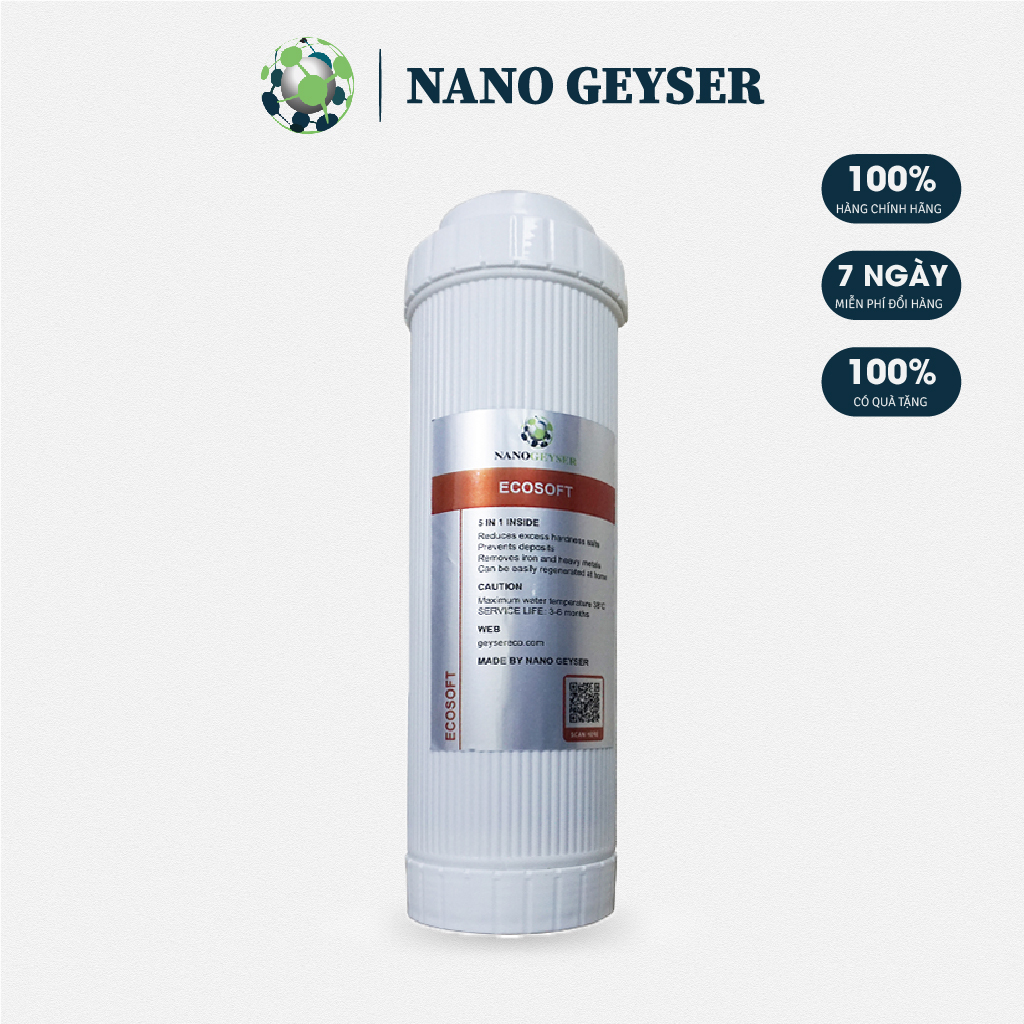 Lõi lọc Ecosoft Nano Geyser - Nano Geyser - Máy lọc nước hàng đầu Việt Nam